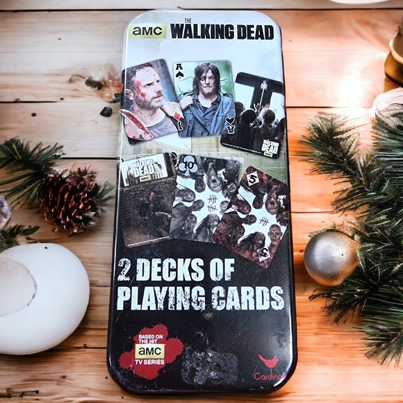 Cardinal | Games | The Walking Dead 2 Decks Of Playing Cards In ...